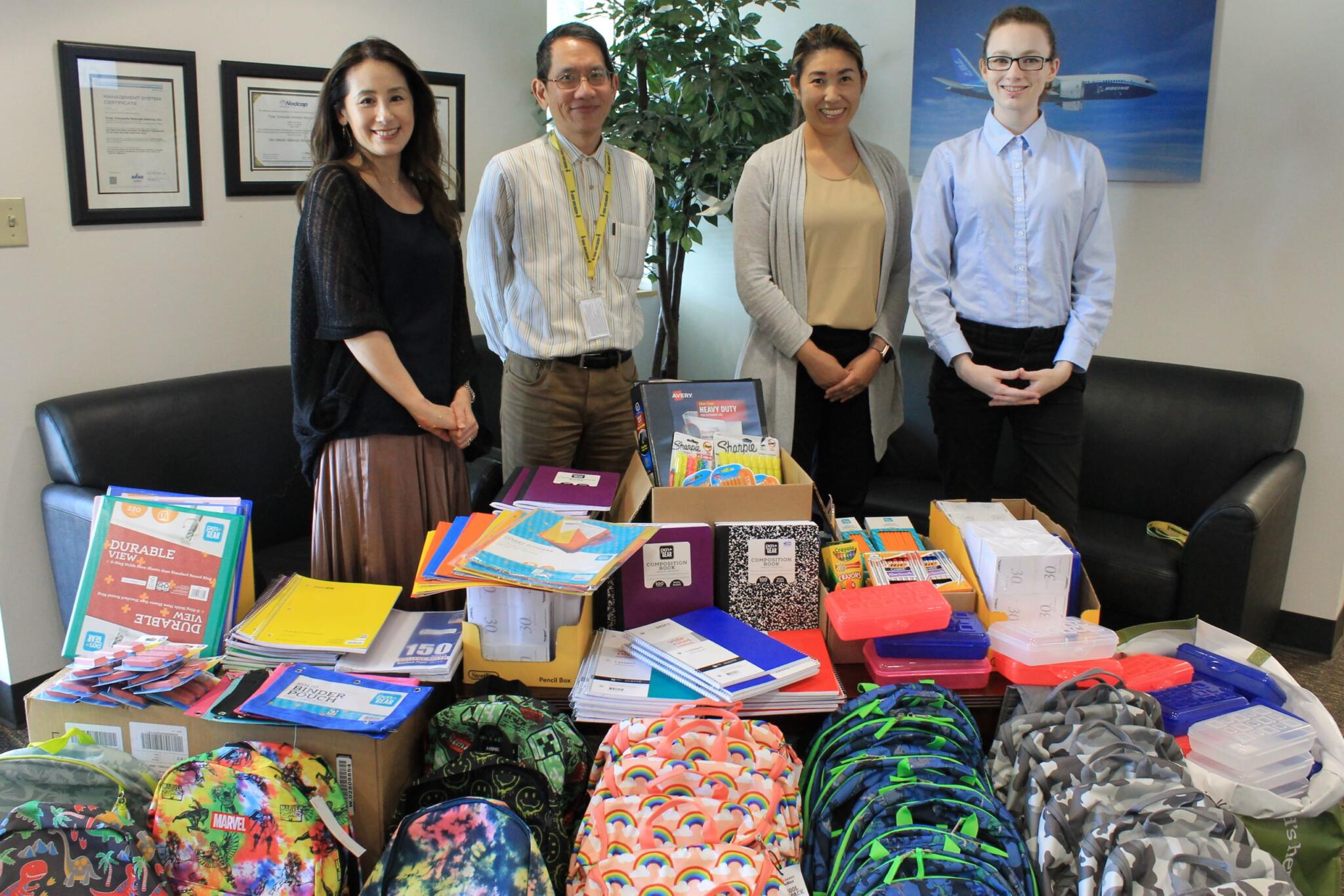 School Supply Drive at CMA Tacoma - Toray Composite Materials America, Inc.